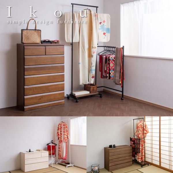 【アプリ・スマホの方は「もっと見る」ボタンで詳細が確認できます。】■商品について着物のハンガーと呼ばれる衣桁。お洒落なキャスター付き！選べるカラーは2色。洋室でも合う、シンプルで明るいホワイトフレーム×白木桐板、和の雰囲気はもちろん洋室でも...