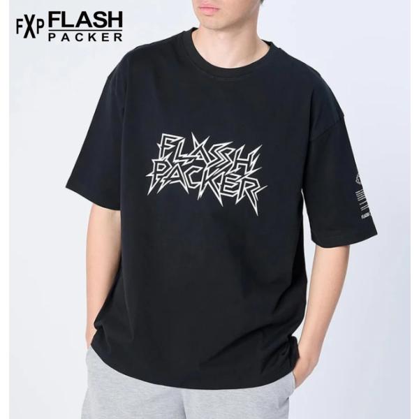 フラッシュパッカー Tシャツ 半袖 ボックスシルエット ドライシルキーコットン FLASH PACKER XT-EDGY Dry Silky Cotton BLACK 2026年モデル快適さと耐久性を追求し、独自に開発した特殊な編み方で作ら...