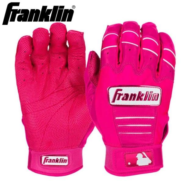 ●20897:ピンク●S(23〜24cm)●M(24〜25cm)）●L(25〜26cm)メジャーリーガー御用達、フランクリンのバッティンググローブ！フランクリンの中で最も人気のある「CFX PRO」シリーズ、限定ピンクカラーです。手甲部の3...