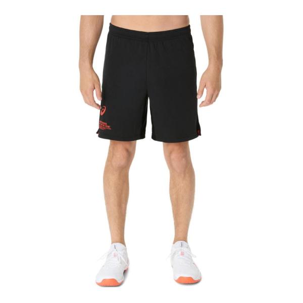 【商品詳細】●細身ながら動きを妨げにくいようなサイドのスリットの股下約20cm(サイズL)のプラクティスパンツ。【カラー】パフォーマンスブラックｘファイアリーレッド【素材】ポリエステル100%●その他の仕様：アシックスオリジナルサイズ（参考...