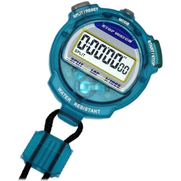 スプリットタイム計測/デュアルタイム計測1/100秒計測/ギャップタイム計測ストラップ付<br>JANコード:4983666114235