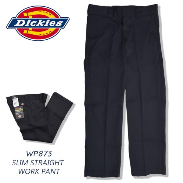 Dickies ブランド スリムフィット ストレート ワークパンツ ローライズ ボトムス ズボン カジュアル シンプル カーキ ブラック ネイビー チャコール 黒 紺 【宅配便配送】※ワークブランドについてアメリカではワークブランド(作業着...