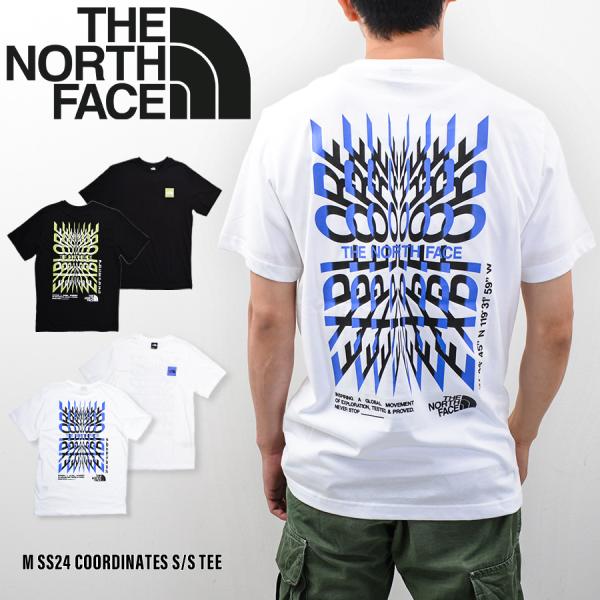 ノース ロゴT アウトドア 綿100% バックロゴカジュアル おしゃれ ブランド 半袖 クルーネック カットソー トップス メンズ レディース 背中 ロゴ 黒 白 ブラック グリーン ホワイト ブルー 青 緑 MEN'S COORDINAT...