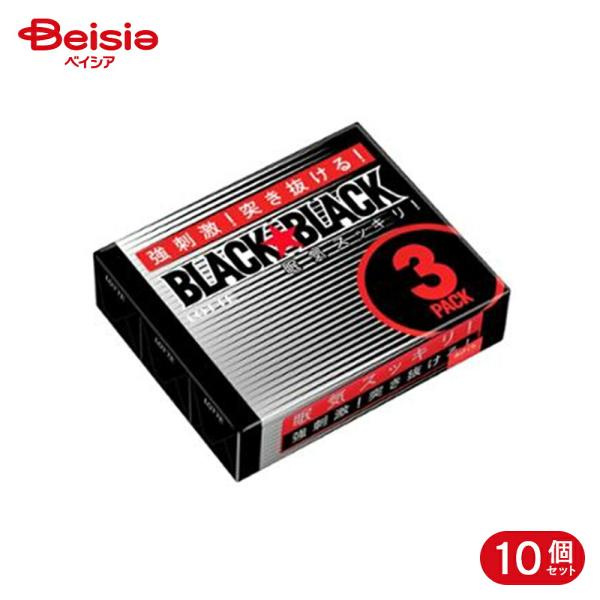 ロッテ ブラックブラックガム 9枚*3袋 10個