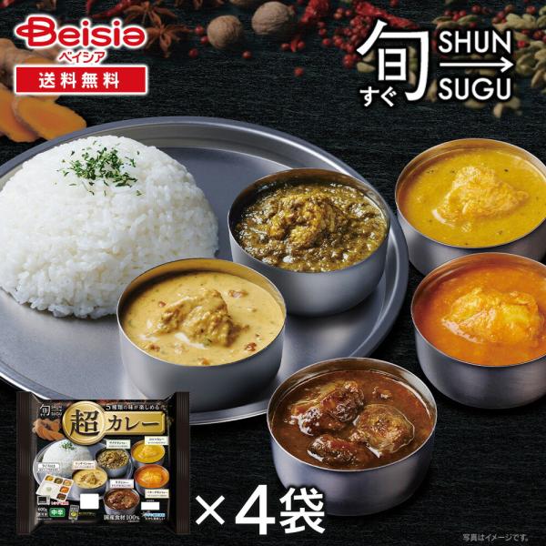 ファンデリー 5種の味が楽しめる 超カレー 4食セット 【セール】