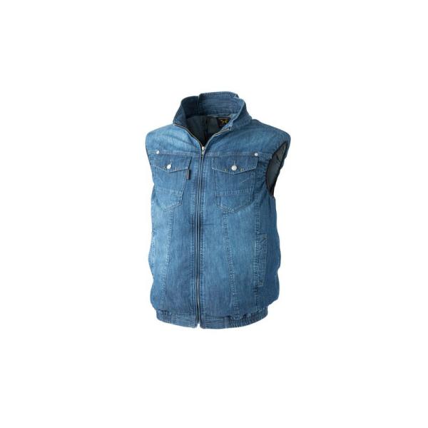 商品情報説明 デニム素材にバイオ洗い加工＋ブラスト加工を施し、ソフトなタッチに仕上げ、見た目もカジュアル感の高い仕上がりの電動ファン対応ウェアです。用途 作業現場・釣り・フェス・スポーツ観戦・園芸作業等での熱中症対策・猛暑対策。機能 ライト...