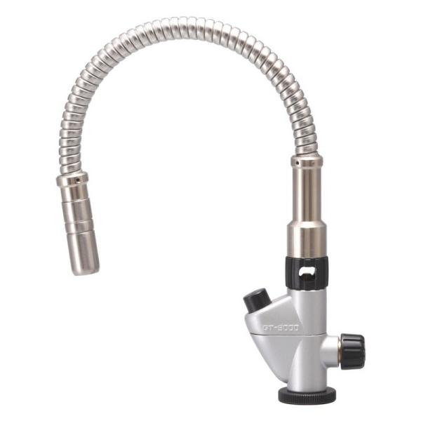 商品情報説明 全方向自由自在のフレキパイプを搭載、狭い場所や入り組んだ場所でも容易に作業ができます。用途 銅管等管材のロー付け・半田付け。機能 狭い場所や入り組んだ場所にも楽な姿勢で作業ができます。2100度スクリューバーナー炎で、炎が絡み...