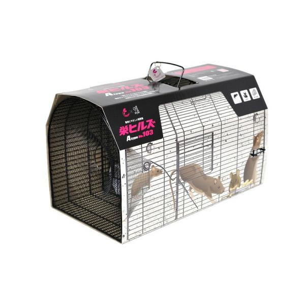 商品情報説明 特殊なシーソータイプの仕掛で、たくさんのネズミが一度に入ります。用途 ドブネズミ・クマネズミの捕獲。機能 仕掛けにくい屋根裏や、ネズミの多く発生している箇所(牛舎、鶏舎等)で効果が発揮できます。ネズミが大好きな米やコーヒーのミ...