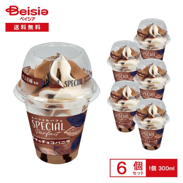 赤城乳業 スペシャルパフェ 幸せのチョコバニラ 300ml×6個
