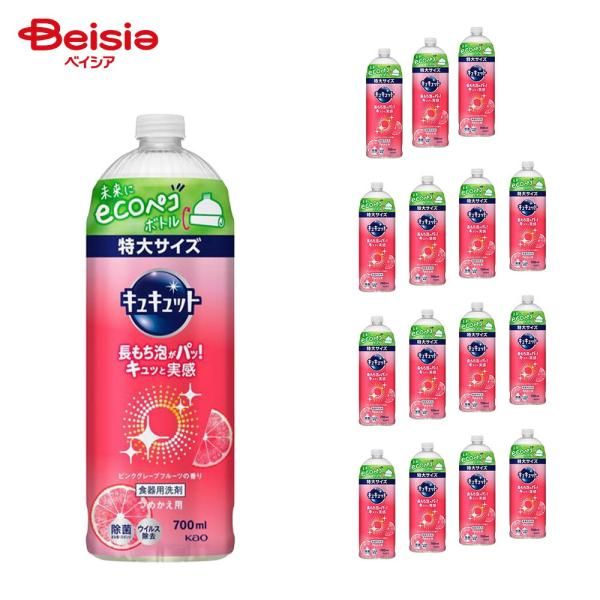 爆買 【ポイント7倍！5/1 15:00-5/31】キュキュット ピンクグレープF 詰替 700ml×16個セット