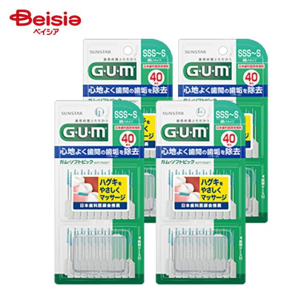 サンスター ガム歯周プロケアソフトピックプロステージSSS〜S 40本×4個