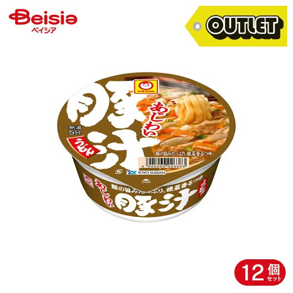 【アウトレット】東洋水産 マルちゃん あじわい豚汁うどん 109g 12個