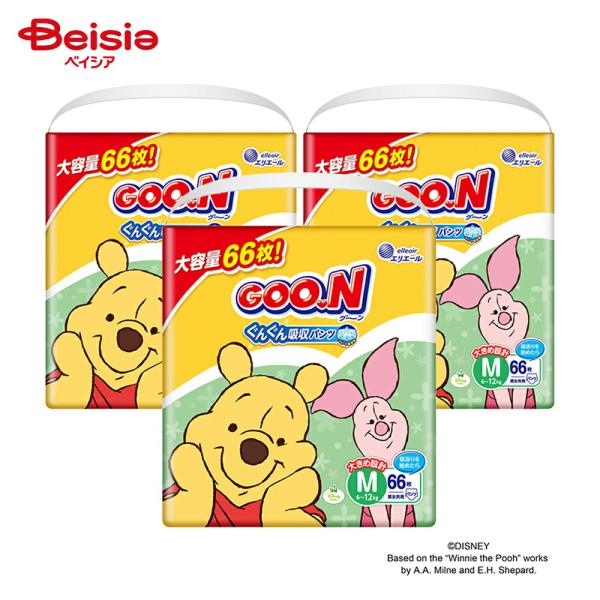 大王製紙 グーンぐんぐん吸収パンツ M66枚 3個