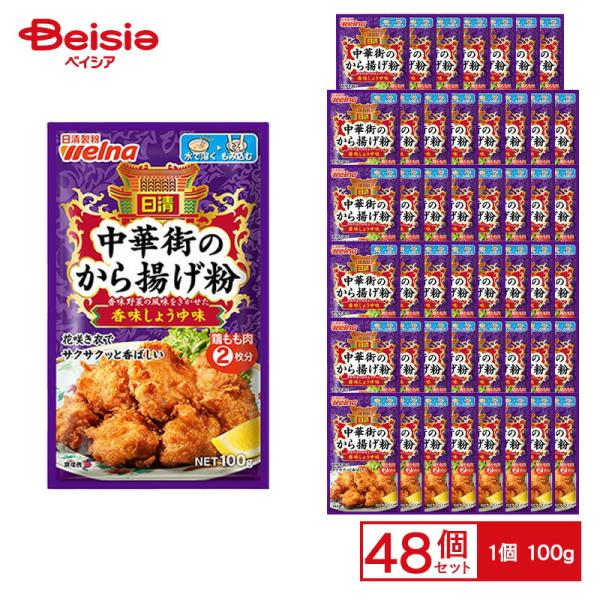 日清ウェルナ 日清 中華街のから揚げ粉 香味しょうゆ味 100g×48個 ケース販売 まとめ買い