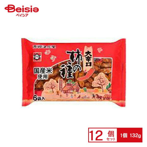 浪花屋製菓 大辛口柿の種 6袋パック 132g×12個