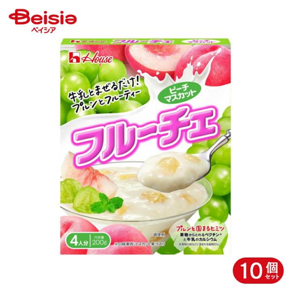 ハウス食品 フルーチェピーチマスカット 200g 10個