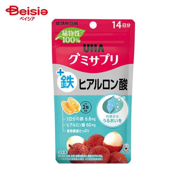 UHA味覚糖 UHAグミサプリ 鉄+ヒアルロン酸 14日分 (28粒)