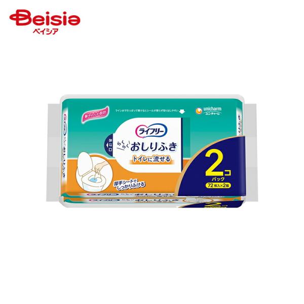 商品仕様・説明メーカー名               ユニ・チャーム特徴               厚手素材なので不安なくしっかり拭けるおしりふきです。しっかり拭けるから、おしりは清潔・快適。トイレに流せて後処理も簡単！ラインまで引っぱっ...