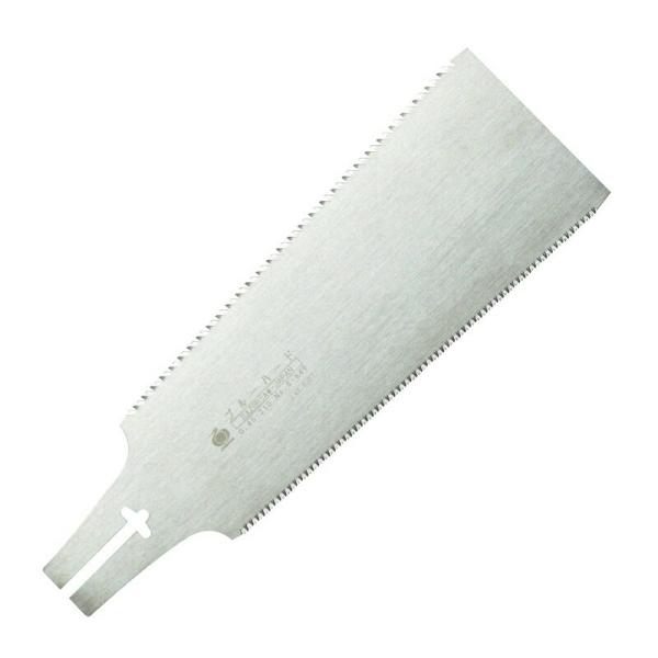 商品情報説明 タテ挽・ヨコ挽が用途に応じて使用でき、軽量でプロ好みの切れ味とバランスです。用途 一般木材用造作鋸の替刃。機能 縦挽・横挽の両刃タイプで、木の性質に応じて切ることができます。細幅タイプです。仕様 ●刃長：210mm。●ピッチ：...