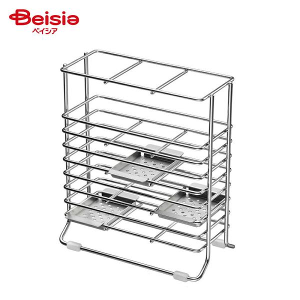 和平フレイズ ステンレス スリムカトラリー&amp;ツールスタンド 調節可能 箸入れ 水切りラック &amp;kit RG-0607