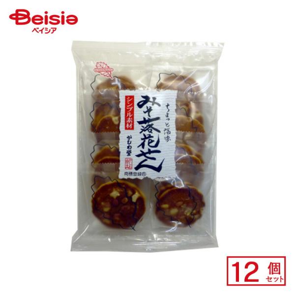 かしわ堂 みそ落花せん 16枚(2枚×8袋)×12個