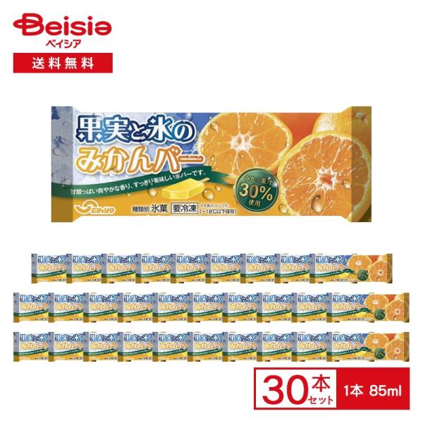 セイヒョー 果実と氷のみかんバー 85ml×30本　【 爆買 】