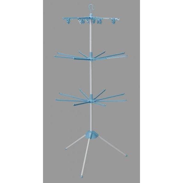 アイリスオーヤマ 室内物干しパラソル3段 WSP-173R ブルー　【 爆買 】