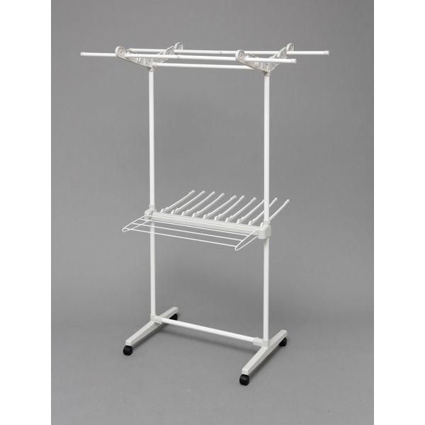 アイリスオーヤマ 室内物干し W-700KR ホワイト　【 爆買 】