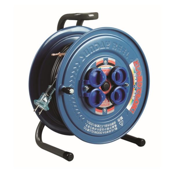 商品情報説明 雨やホコリもシャットアウト、安心・安全な屋外用コードリールです。用途 コードリール。機能 コンセントの防雨・防じんキャップは開閉しやすい一体成型タイプです。新防雨型4ッ口コンセントで、内部配線部への水の侵入は皆無です。屋内用プ...