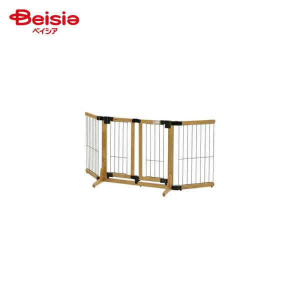 リッチェル  木製おくだけスイングペットゲート レギュラー ライトブラウン ペット