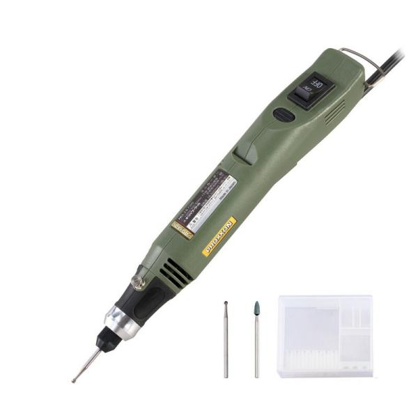 商品情報説明 新開発の小型強力モーターを搭載したペン型ミニルーターです。用途 ガラス彫刻・一般彫刻・彫金・模型工作・穴あけ・研磨等。機能 新開発の小型強力モーター搭載で、作業者の負担を軽減にした重量バラスです。シャフトに特殊な加工を施されよ...