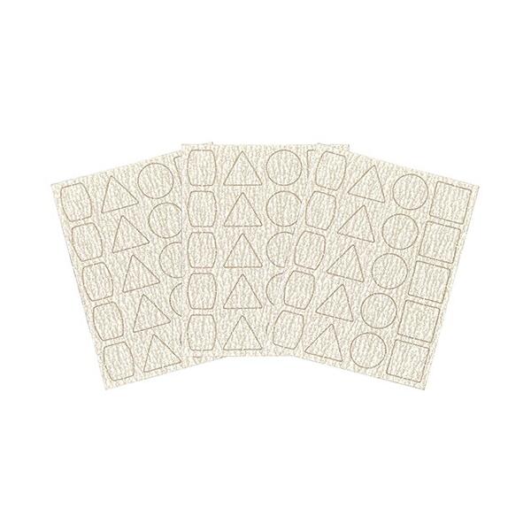 [商品説明]ペンサンダー用のヤスリペーパーですペンサンダー交換用専用ペーパー狭い場所を仕上げるペンサンダー用のヤスリペーパーです●180番手●3シートセット(1シートに4種類の形状が各5枚)●サンドペーパー
