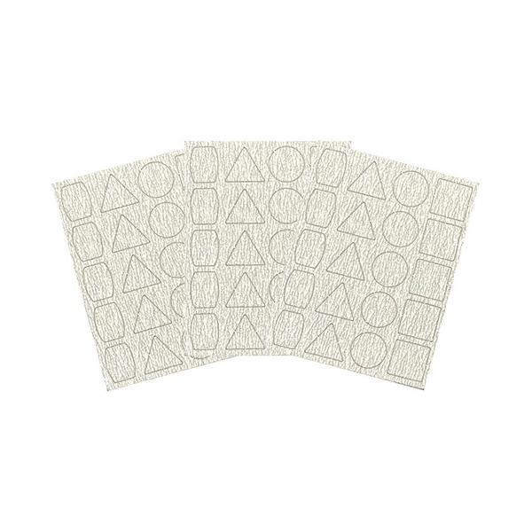 [商品説明]ペンサンダー用のヤスリペーパーですペンサンダー交換用専用ペーパー狭い場所を仕上げるペンサンダー用のヤスリペーパーです●240番手●3シートセット(1シートに4種類の形状が各5枚)●サンドペーパー