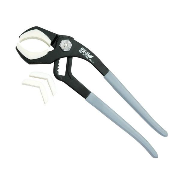 商品情報説明 はさむ物をキズつけずにしっかりつかみます。用途 メッキ品、化粧ナット、プラスチック、ステンレス、真鍮など、キズをつけてはいけないものの掴み作業。機能 バネ内蔵機構調節で連続作業がすばやくできます。幅の広い物もしっかり挟んで回し...