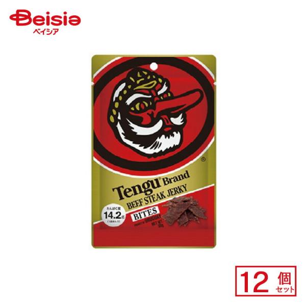 テング ビーフステーキジャーキー バイツ レギュラー 30g×12個