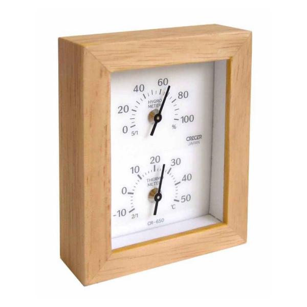 商品情報説明 天然木のナチュラル感がお部屋の快適さをお手伝いします。用途 室内用温度・湿度計。機能 壁掛け・卓上両用の温湿度計です。仕様 ●本体サイズ：85×70×27mm。材質等 ●天然木。付属品・部品など注意・ご案内 天然木を使用してお...