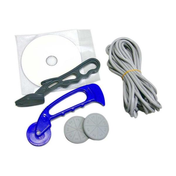 商品情報説明 アルミ網戸張替え用品5点セットです。用途 網戸張替え用品セット。機能 網戸の張替えに必要な道具と張替え方のDVDのセットです。仕様 ●押えゴム太さ約3.5〜5.5mmの網戸対応。●ゴムの色：グレー。材質等付属品・部品など ●セ...