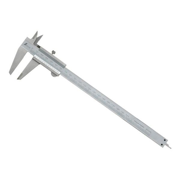 商品情報説明 最も一般的に使われているノギスです。用途 外径測定、内径測定、深さ測定、段差測定用ノギス。機能 様々な寸法測定に使用できます。デプスバー付です。仕様 ●本体サイズ：長さ296mm×幅60mm。●重量：180g。●最小読取値：0...