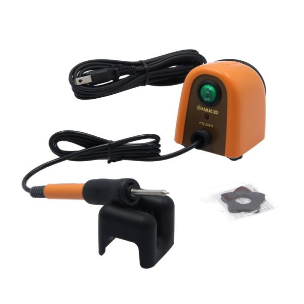 商品情報説明 初めて挑戦する方にもやさしい電熱ペンです。用途 ウッドバーニング用電熱ペン。機能 蓄熱タイプのこて先採用で、より簡単に焼きムラの少ない線が描けます。革製品も含めた簡単な加工や、ウッドバーニングの入門機に最適です。焦げ目の濃淡は...