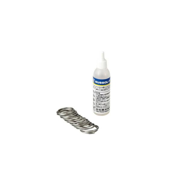 商品情報説明 サスゾールFにヤニなしはんだが付いているセットです。用途 ステンレス用フラックス。機能 有毒ガスの発生がリン酸化合物に比べて極端に少なく、しかも耐熱性があるのではんだ付け特性が低下せず、クロームのはんだ付けも可能です。ヤニなし...