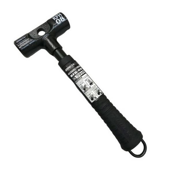 商品情報説明 カラビナフックに特化した石頭鎚です。用途 打設作業。機能 カラビナフックにワンタッチで取り付け、取り外しができます。腰に掛けた際のバランスが良く、作業性がUPします。落下防止コード取り付け用吊金具付です。仕様 ●全長：約295...