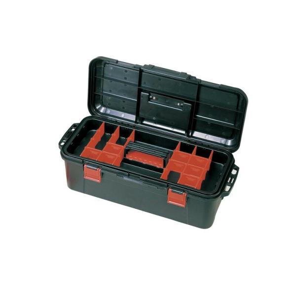 商品情報説明 サビに強いステンレスピンを採用し、スタッキングが可能なケースです。用途 中・大型ツールの収納。機能 止具を掛忘れても開かないオートロック付きです。中トレー1枚付きです。滑り止めゴム足4個付きです。衝撃に強い特殊樹脂を使用してい...