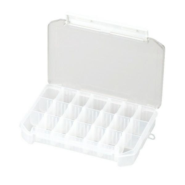 商品情報説明 透明度が高いのに、強度があるパーツケースです。用途 ネジ・釘・パーツの収納。機能 蓋には透明度が高く強度があるポリカーボネート樹脂を採用しています。そのため中身の確認がしやすいです。仕切り板が18枚あるので、コンパートメントが...