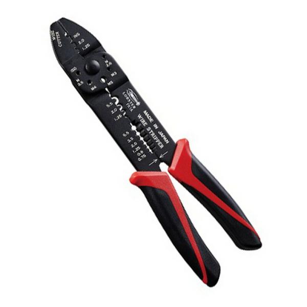商品情報説明 NEWデザイングリップ採用で、握りやすく手が痛くなりにくくなっています。用途 カーオーディオ・電装パーツ、工作・各種ホビー。機能 オープンバレル端子・裸圧着端子(P・B)スリーブの圧着、ボルト・電線の切断、電線の被覆剥きが、こ...