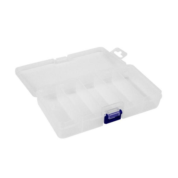 商品情報説明 長ものの種分け収納に最適です。用途 パーツ等小物類の収納。機能 ピタッと合体、ボックス同士が合体できるW機能付きです。蝶番・バックルはオール別部品を使用し、耐久性抜群です。仕切板固定5分割タイプです。仕様 ●外寸：(L)165...