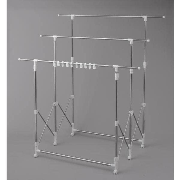 アイリスオーヤマ 伸縮万能室内物干し H-MS3S　【 爆買 】