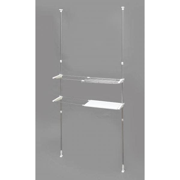 アイリスオーヤマ 突張りステンレスランドリーラック LRT-27S