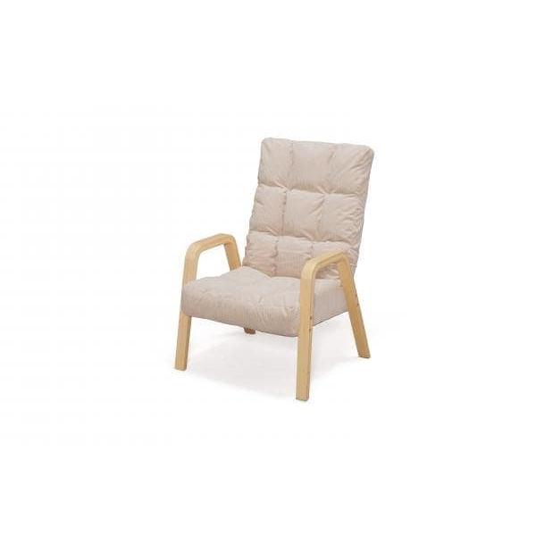 アイリスオーヤマ ウッドアームチェア WAC-M ベージュ　【 爆買 】