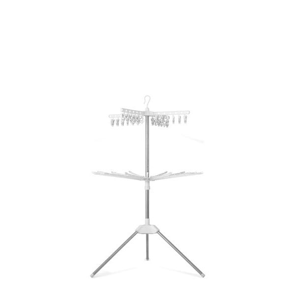 アイリスオーヤマ ステンレス室内物干し パラソル2段 CLS-132R ホワイト　【 爆買 】