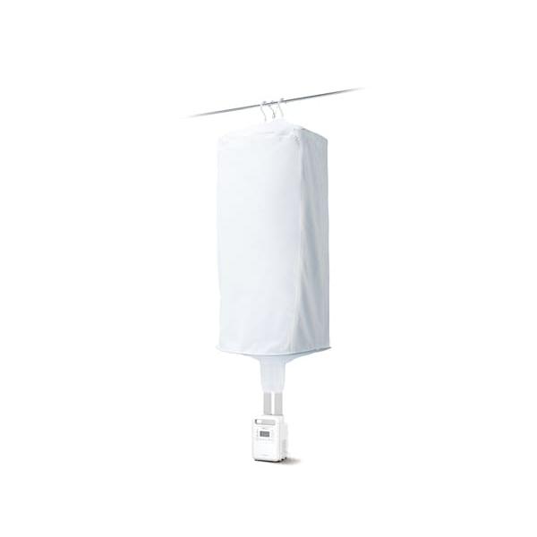 ふとん乾燥機カラリエシリーズにセットして高速乾燥ができる衣類乾燥袋です。すぐに乾かしたい洗濯物も高温風+密閉空間で高速乾燥が可能です。普段お使いのピンチハンガーと組み合わせてご使用いただけます。形状をくずさないワイヤー入りなので、洗濯物の型...